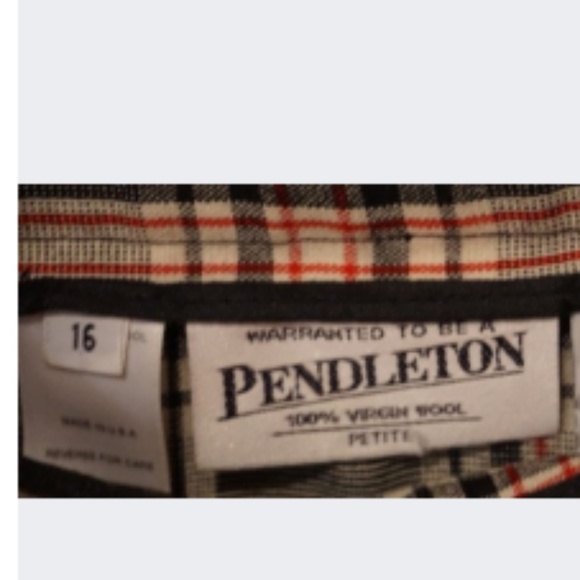 Pendleton | Skirts | Vintage Pendleton Tartan 0 Virgin Wool Size 16 ...
